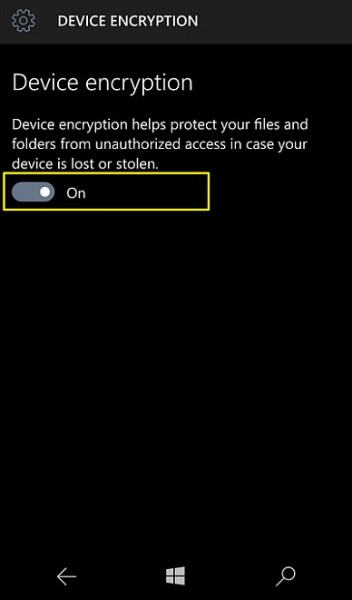 How To Enable Or Turn On Windows 10 Mobile Device Encryption (Complete ...